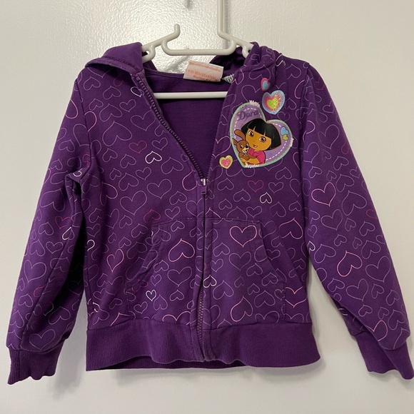Nickelodeon | Shirts & Tops | Vintage Dora The Explorer Zip Up | Poshmark